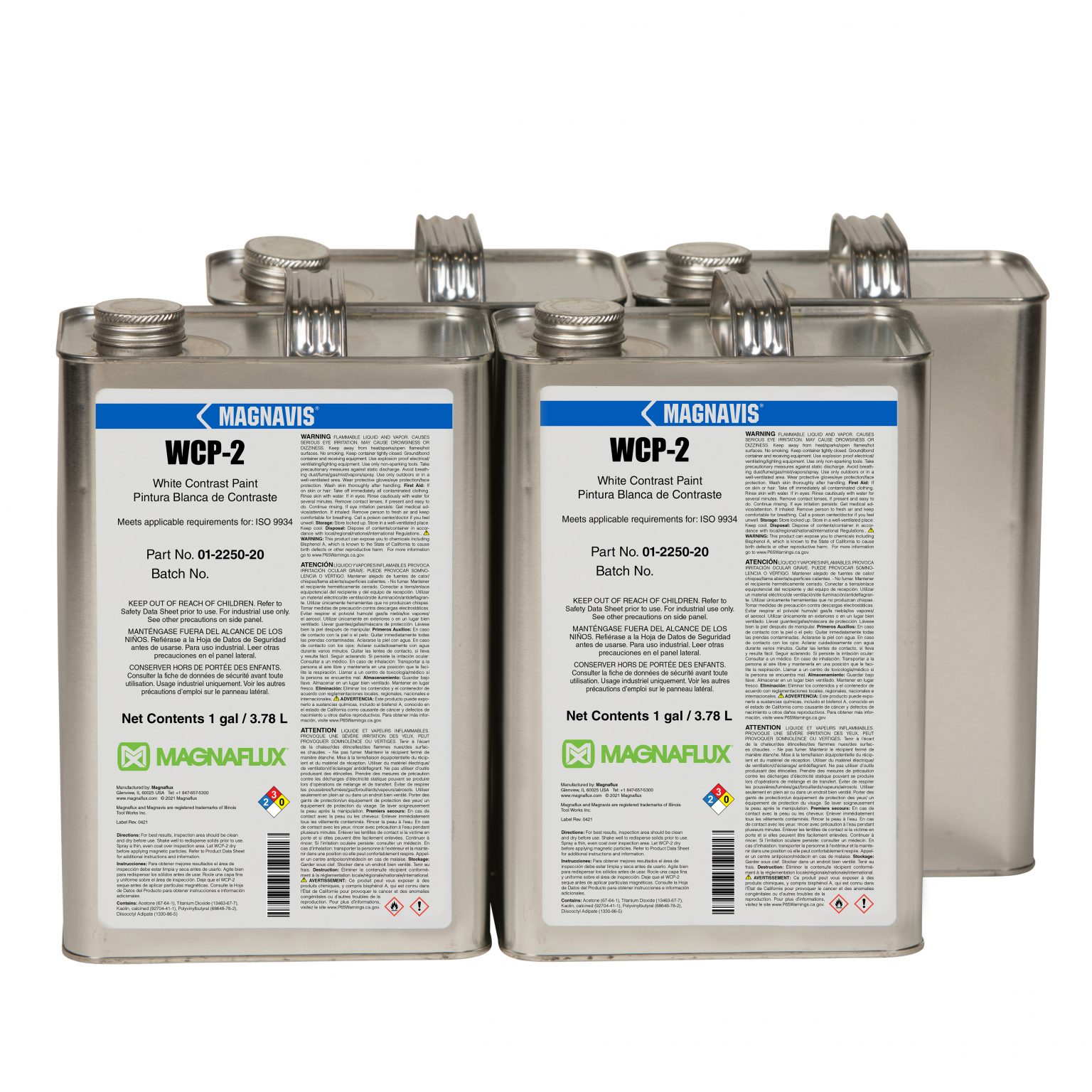 Magnaflux, WCP-2 White Contrasting Paint - Qualité NDE